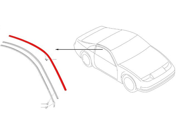 Nissan OEM Slicktop Moulding Trim Pair Z32 300zx – RGS Performance